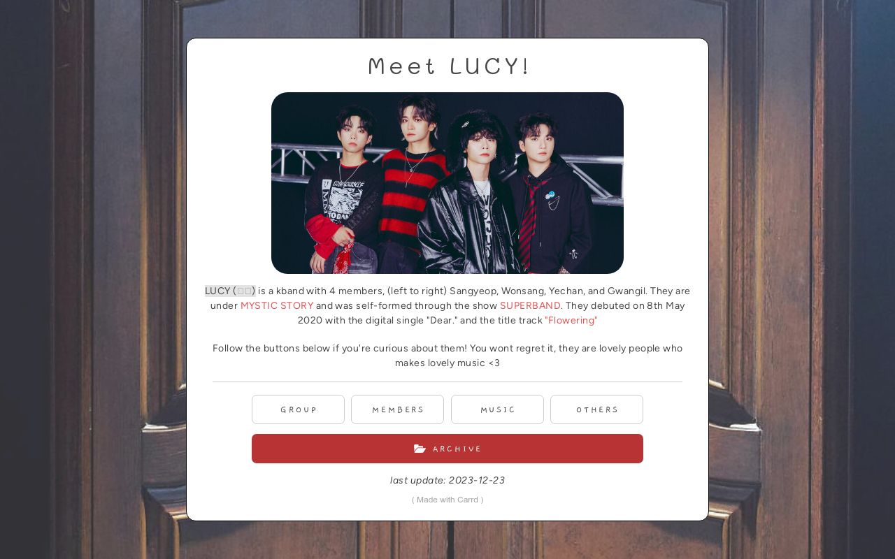 Let's Meet LUCY!